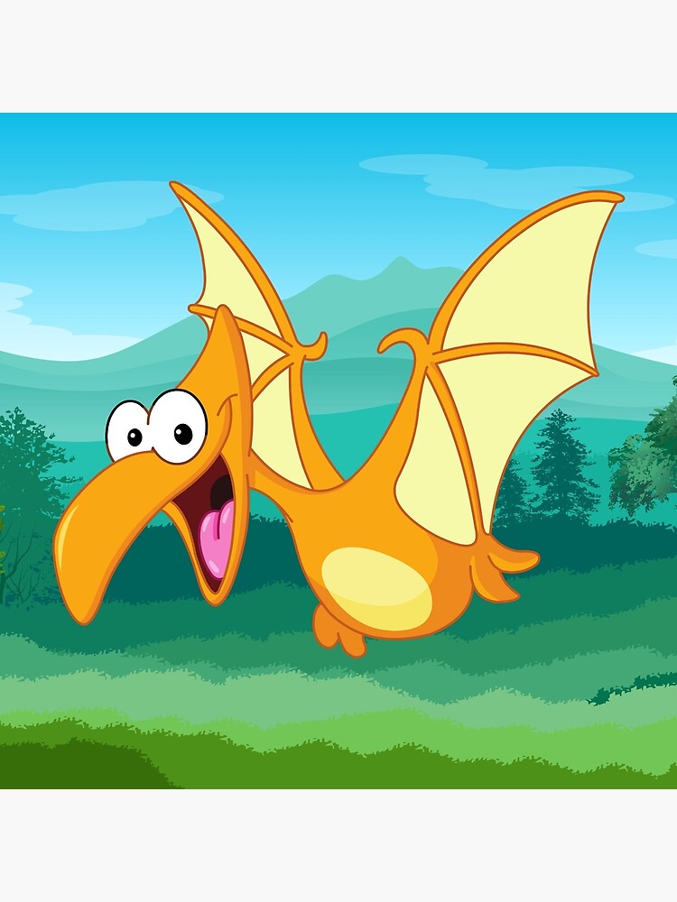 "Cute Pterodactyl Funny" Poster for Sale by yudhih827 | Redbubble