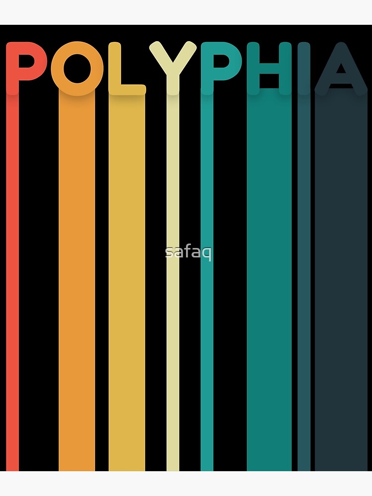 "Polyphia Vertical Retro " Poster for Sale by safaq | Redbubble