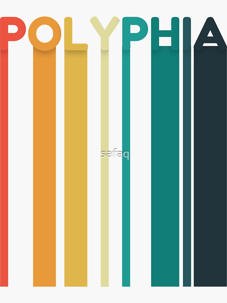 "Polyphia Vertical Retro " Sticker for Sale by safaq | Redbubble