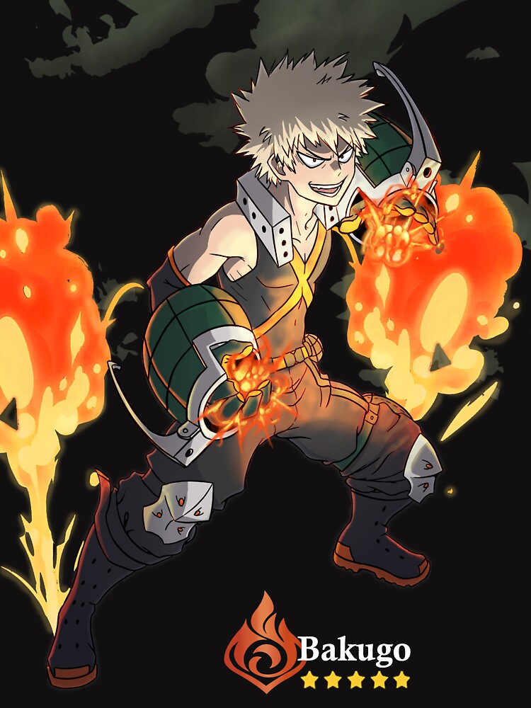Sticker « Crossover Bakugo X Genshin Impact », par Alioe | Redbubble