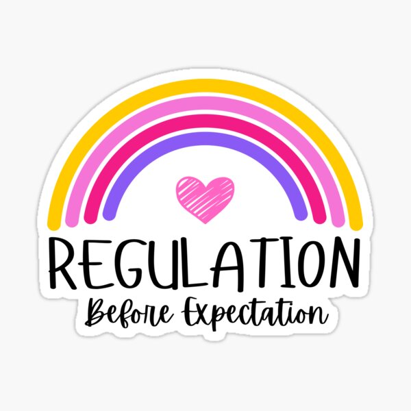 "Regulation before Expectation" Sticker for Sale by Eriksonshop | Redbubble