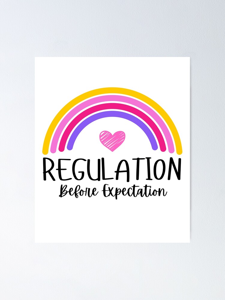 "Regulation before Expectation" Poster for Sale by Eriksonshop | Redbubble