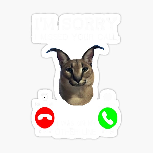 "Big Floppa Funny Caracal Big Cat Meme" Sticker for Sale by dinnashop ...