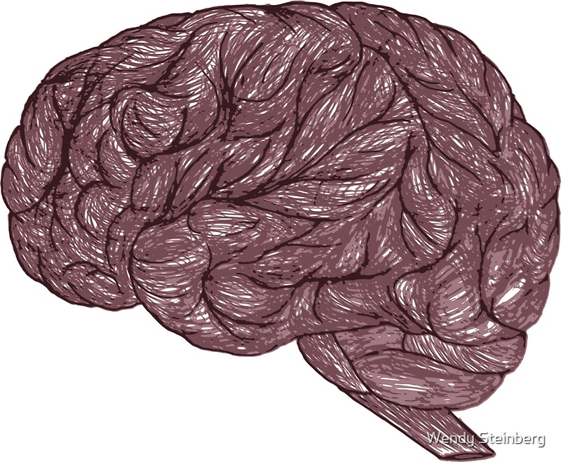 "Brain, tangled thoughts and my anxiety" by Wendy Steinberg | Redbubble