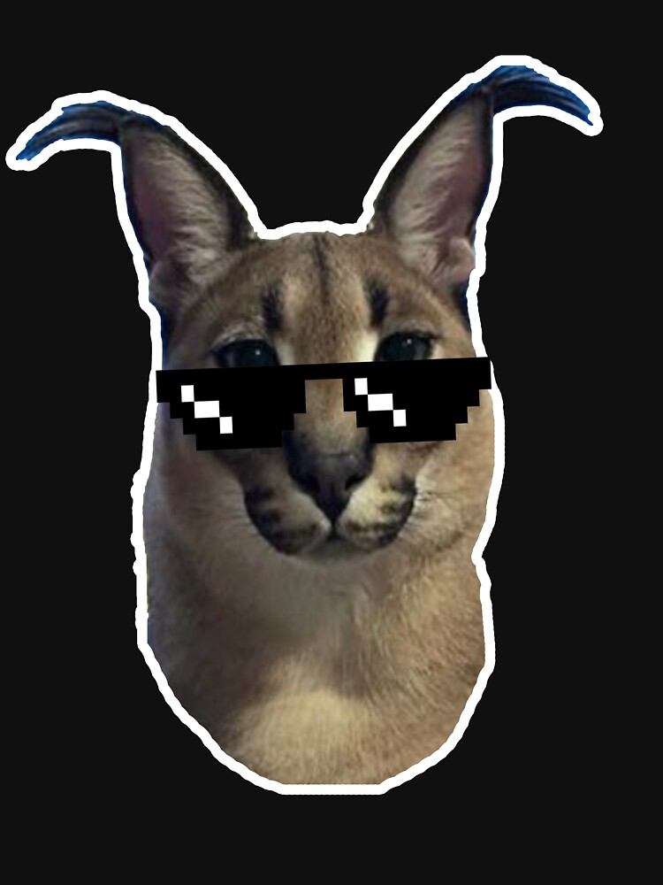 "Big Floppa with glasses" T-shirt for Sale by dinnashop | Redbubble ...