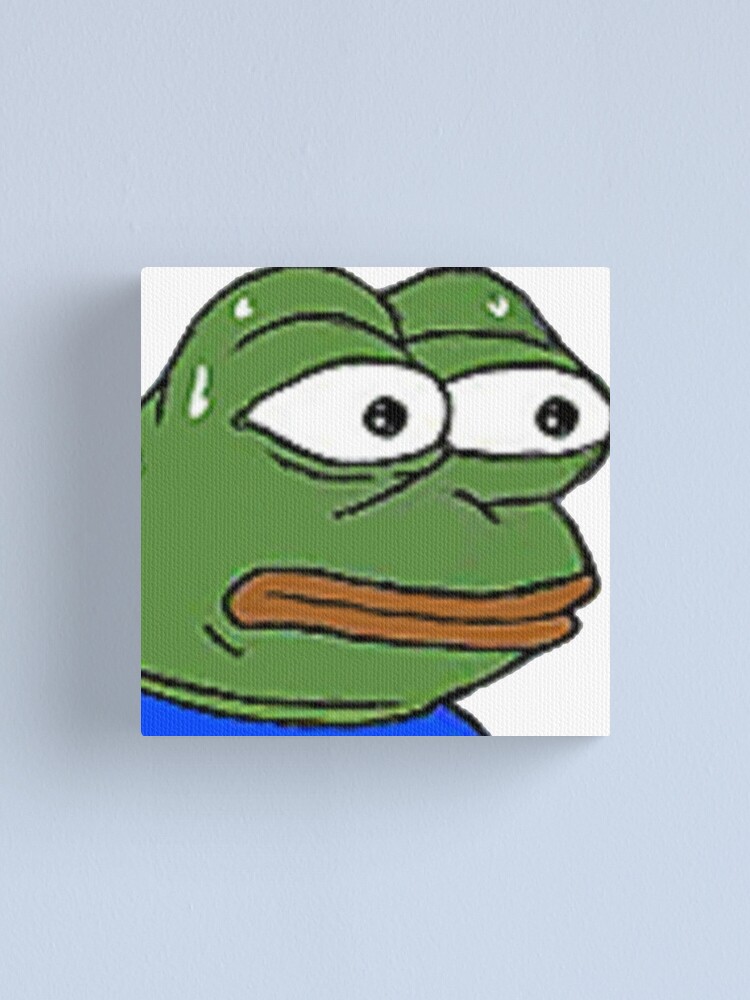 "Rare Pepe monkaS " Canvas Print by RezRezRezRez | Redbubble