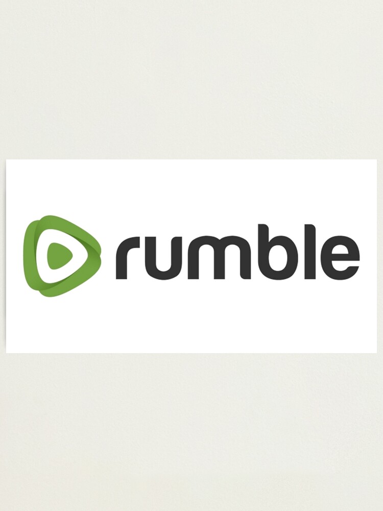 "Rumble Logo" Photographic Print for Sale by CloutDesigner | Redbubble