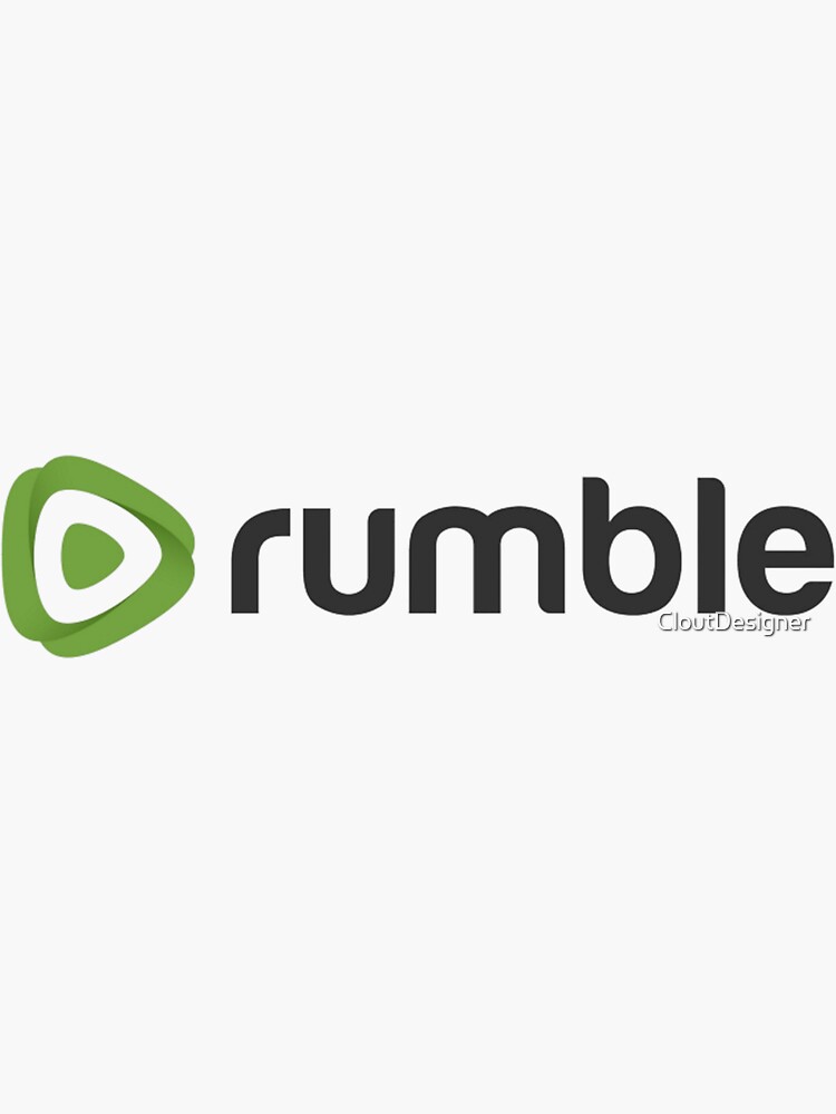 "Rumble Logo" Sticker for Sale by CloutDesigner | Redbubble