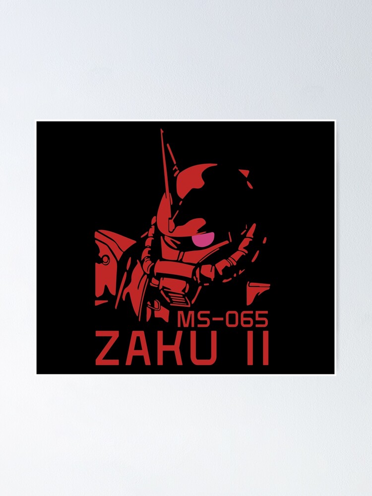 "Zaku II" Poster for Sale by Sakuga Drip | Redbubble