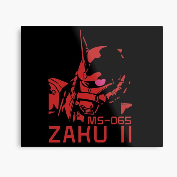 "Zaku II" Metal Print for Sale by Sakuga Drip | Redbubble