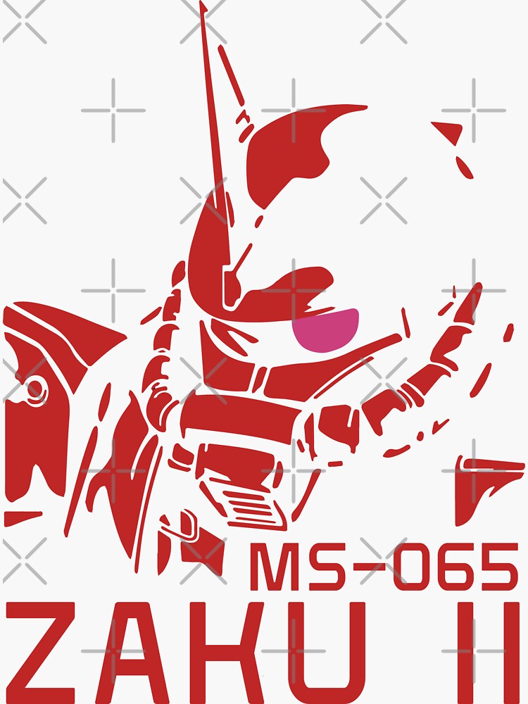 "Zaku II" Sticker for Sale by Rankeaocm | Redbubble