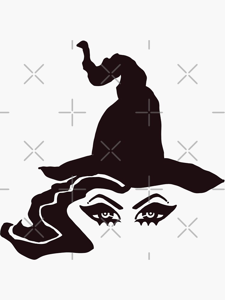 "Resting Witch Face " Sticker for Sale by spookybrill | Redbubble