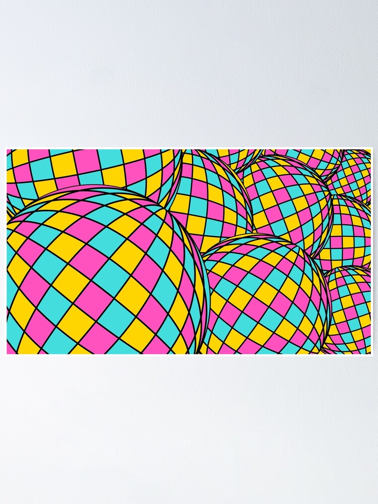 "CMYK Grid Balls" Poster for Sale by MOULEOFFICIAL | Redbubble