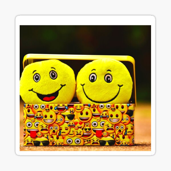 "emoji , happy , smile" Sticker for Sale by Mariahyejin | Redbubble