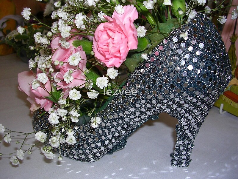 "Shoe and Flowers Arrangement" by lezvee | Redbubble