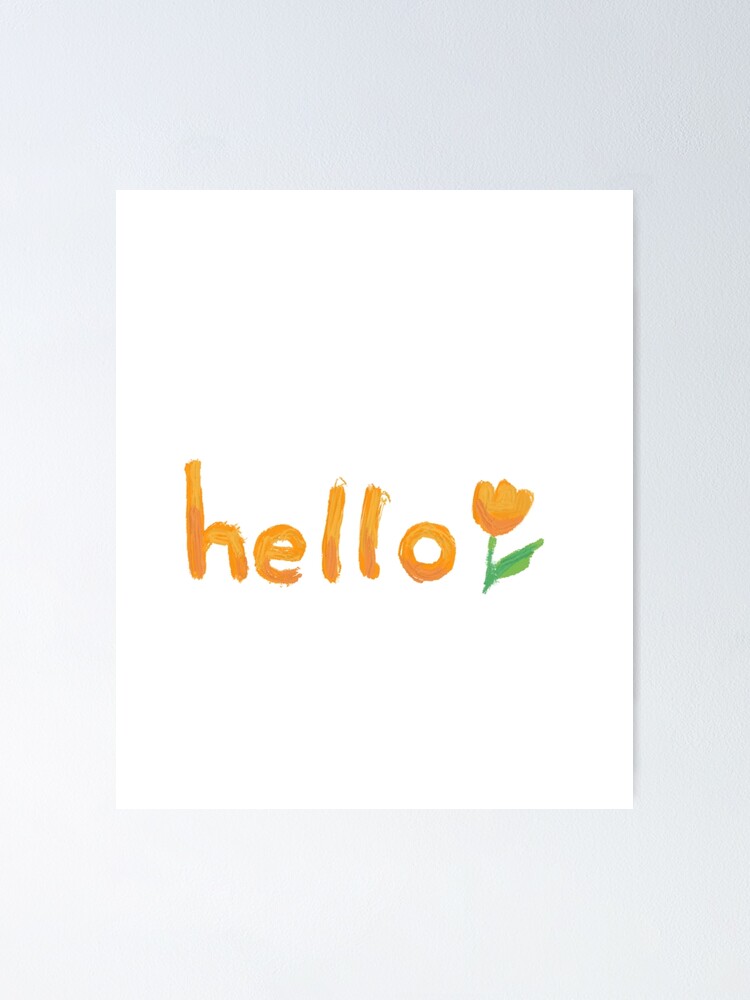 "hello emoji" Poster for Sale by Eforsashop | Redbubble