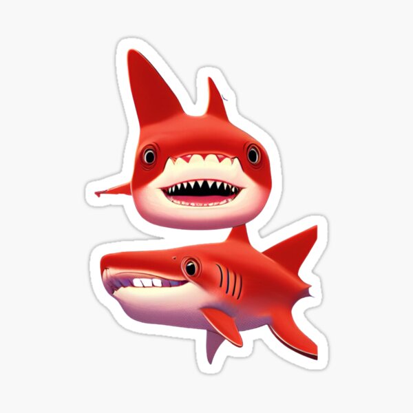 "Sharks" Sticker for Sale by Astronema | Redbubble