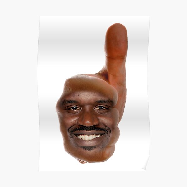 "Shaq Thumbs Up" Poster for Sale by Eddy-Forks | Redbubble