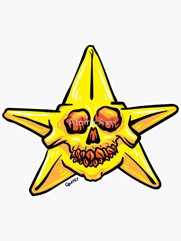 "Star Skull" Sticker for Sale by AtomicAxe | Redbubble
