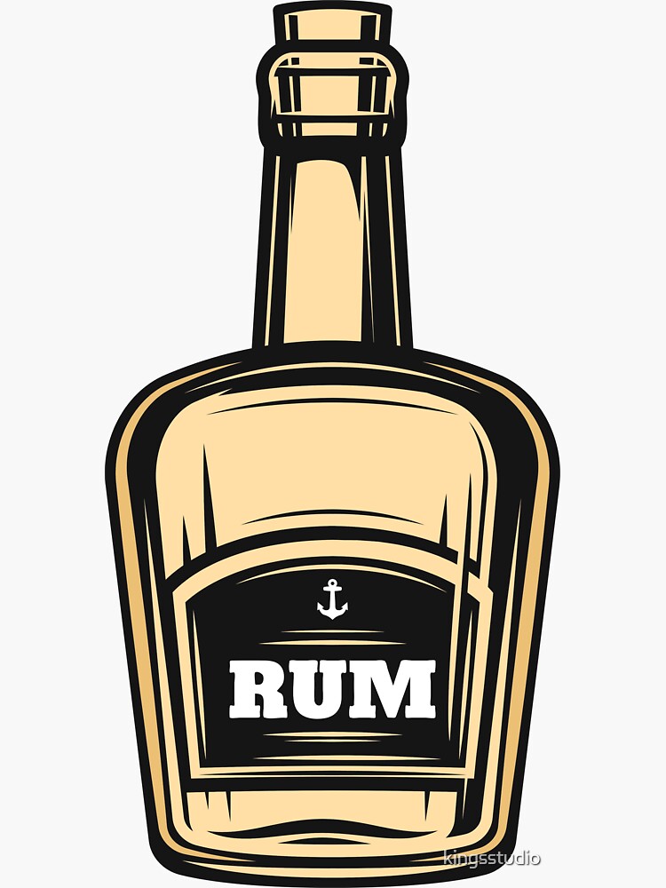 "Rum" Sticker for Sale by kingsstudio | Redbubble
