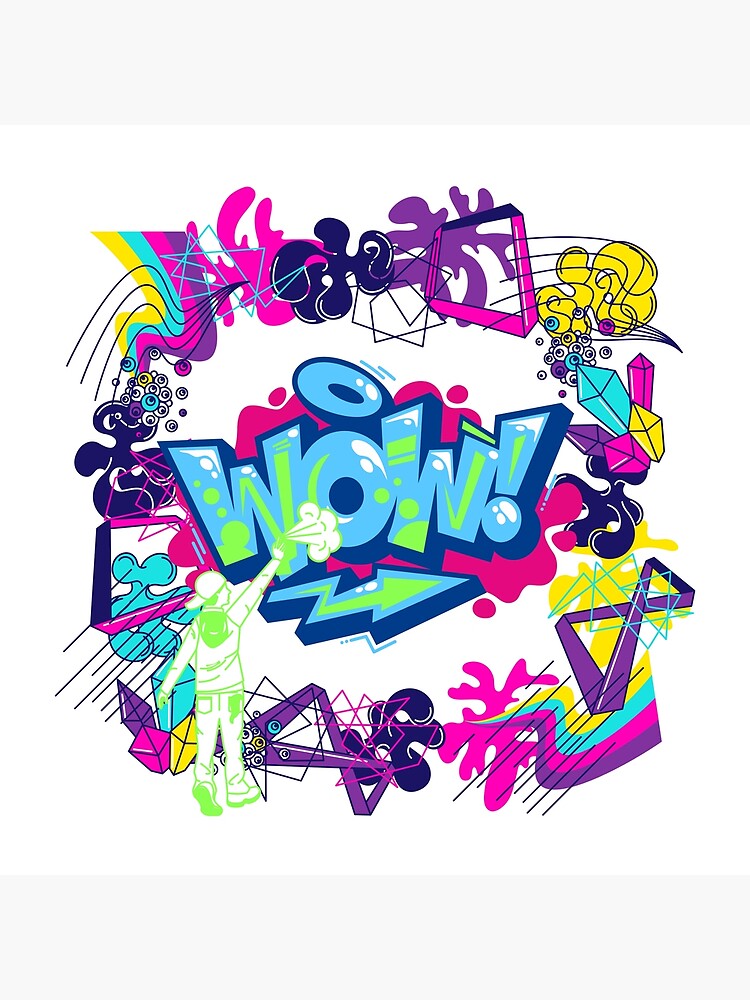 "Graffiti letters complex blue version" Art Print for Sale by mold ...