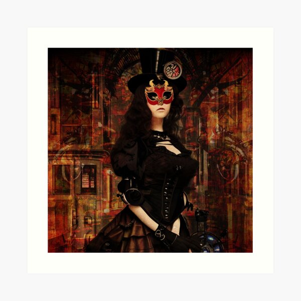"Muse of Machines - Victorian Steampunk AI Generated art with abstract ...