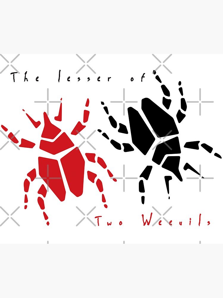 "The Lesser of Two Weevils" Sticker for Sale by 451Design | Redbubble