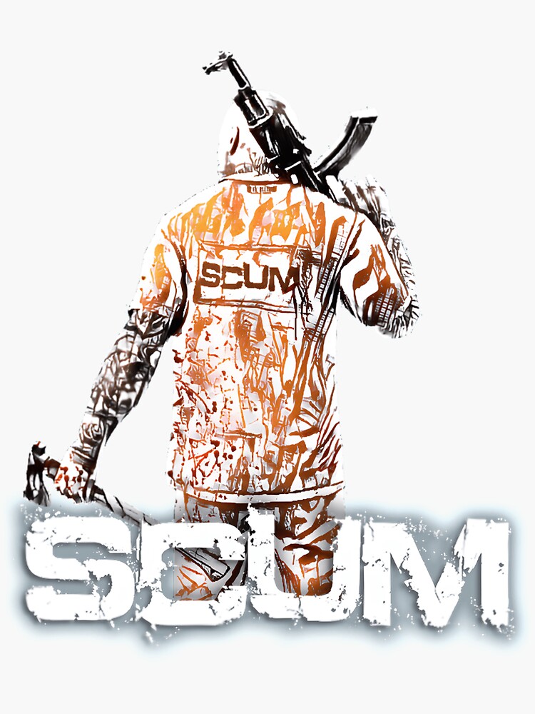 "SCUM Game Essential " Sticker for Sale by mzansidagmoc | Redbubble