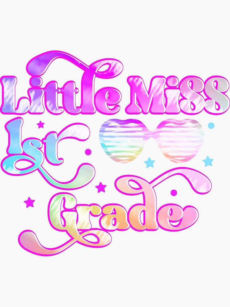 "Hello 1st Grade Little Miss First Grade Back To School 1st Grade Girl ...
