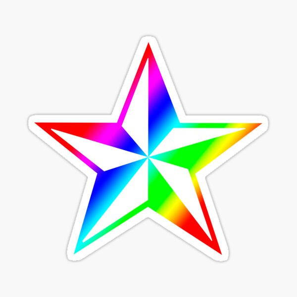 "Rainbow Star" Sticker for Sale by Sznlight | Redbubble