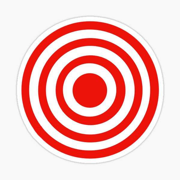 "Target sticker" Sticker for Sale by Psiklone | Redbubble