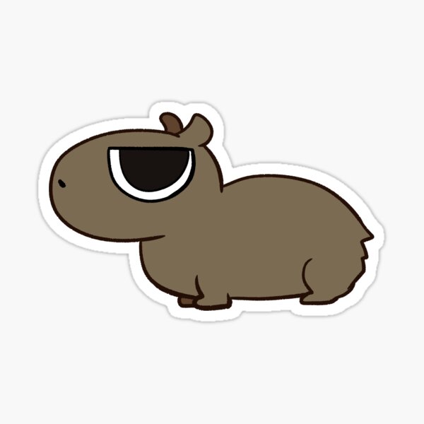 "Capybara chibi doodle" Sticker for Sale by MarxinaAAA | Redbubble
