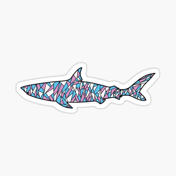 "Transgender Shark" Sticker for Sale by PumpkinJoy | Redbubble