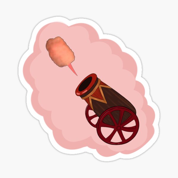 "Coraline cotton candy cannon" Sticker for Sale by nancysartx | Redbubble