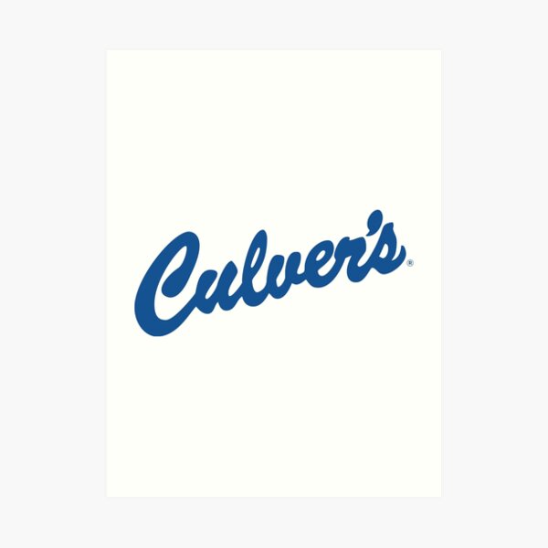 "culver's frozenfood restaurant logo" Art Print for Sale by Carlespu ...