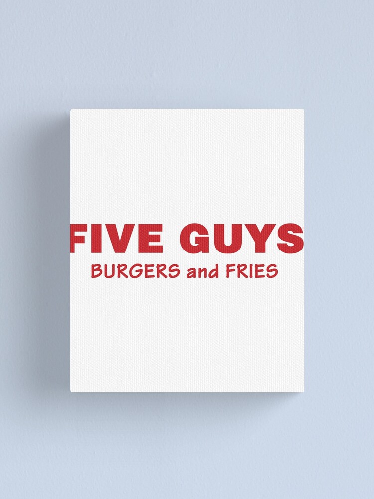 "five guys restaurant logo" Canvas Print for Sale by Carlespu | Redbubble