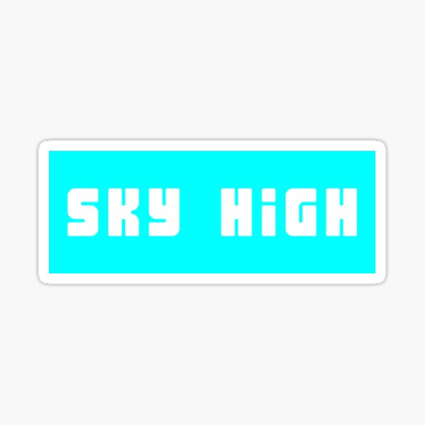 "Sky High box logo" Sticker for Sale by JulyalTheller | Redbubble