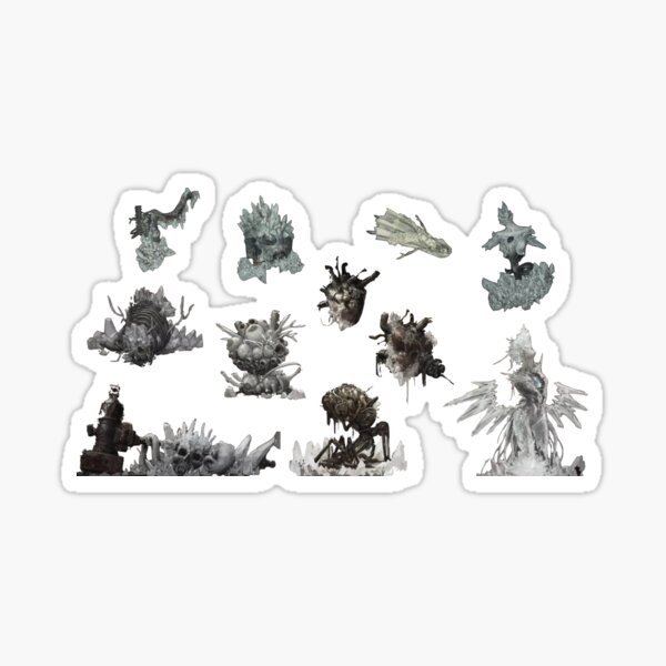 "Resident evil 8 crystal statues sticker pack" Sticker for Sale by ...