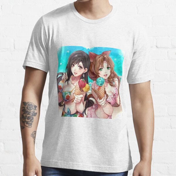 "Aerith Tifa Bikini Ice Cream" T-shirt for Sale by ZMerino | Redbubble ...