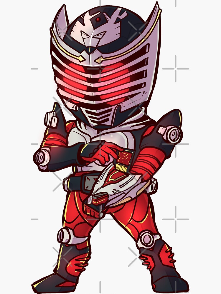"Kamen Rider Ryuki Chibi" Sticker for Sale by RatjoenMerch | Redbubble