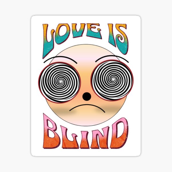 "Emotions love is blind" Sticker for Sale by MEXART2 | Redbubble