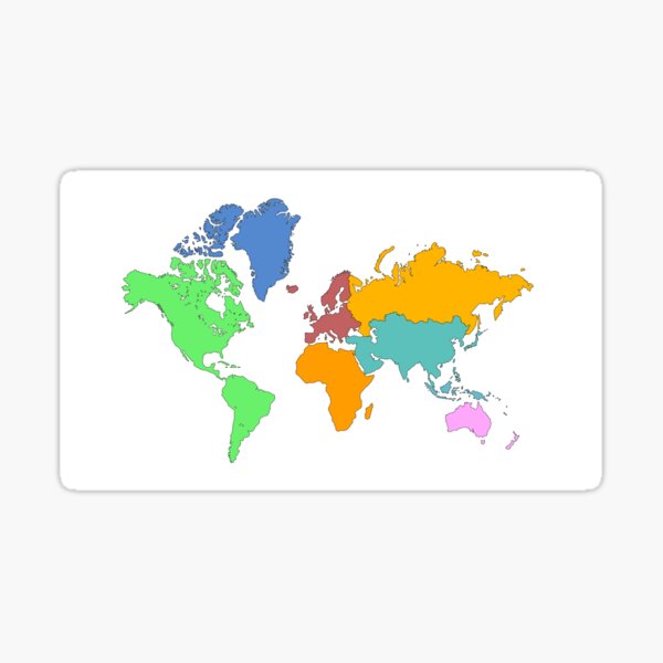 "Earth map" Sticker for Sale by Nattachai | Redbubble