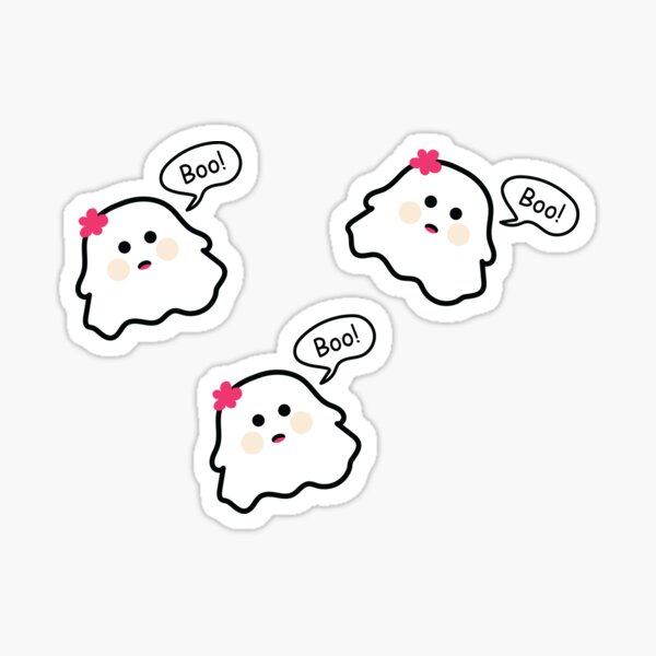 "Cute Boo! ghost Sticker - Halloween 2022" Sticker for Sale by ...