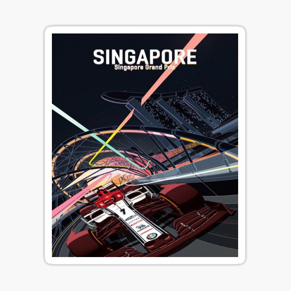 "singapore f1 Circuits" Sticker for Sale by Starboydz | Redbubble