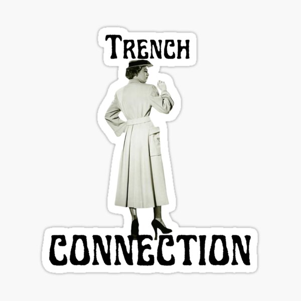 "Trench connection - elegant vintage" Sticker for Sale by Jero-fan ...