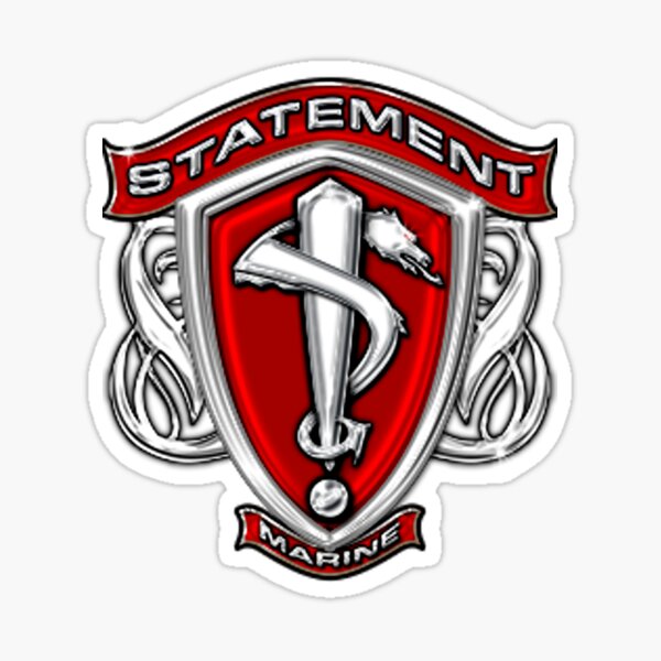 "Statement Boats Marine" Sticker for Sale by ChristinasMess | Redbubble