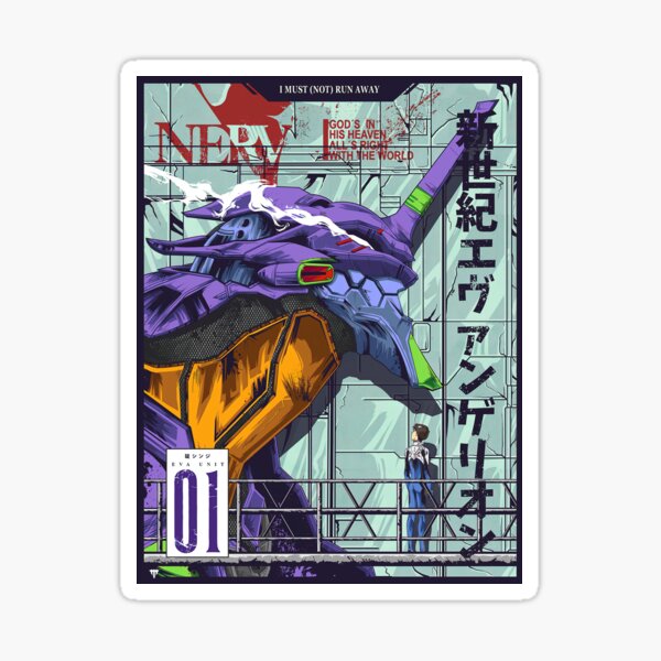 "Eva Unit 1 (HQ)" Sticker for Sale by TigerLab | Redbubble