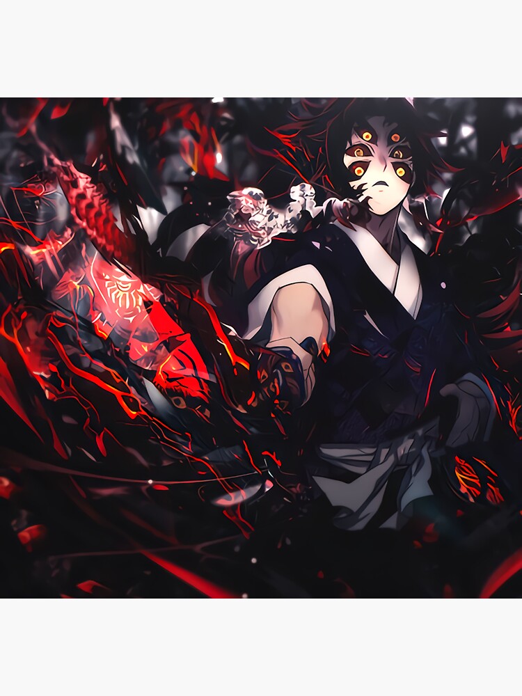 "Anime High Rank Demon Kokushib0/Designs For Men & Women" Sticker for ...