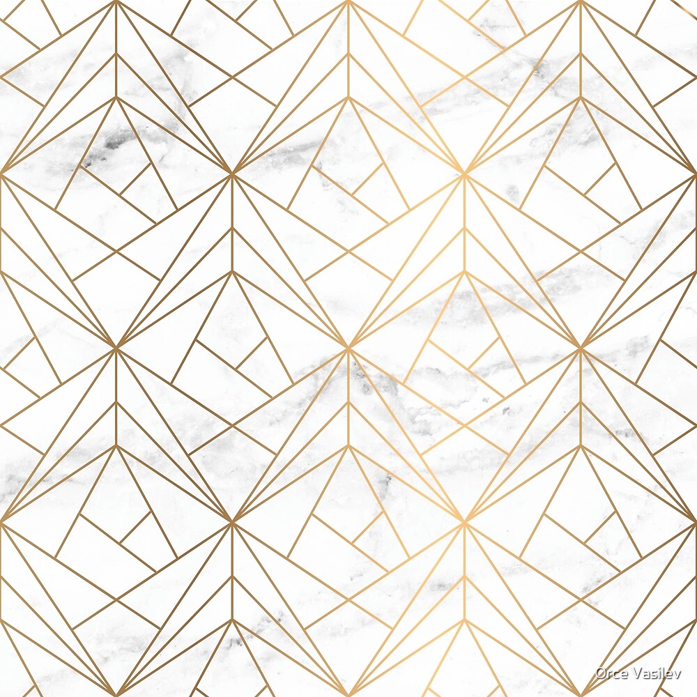 "Marble, Geometry and Gold" by Orce Vasilev | Redbubble