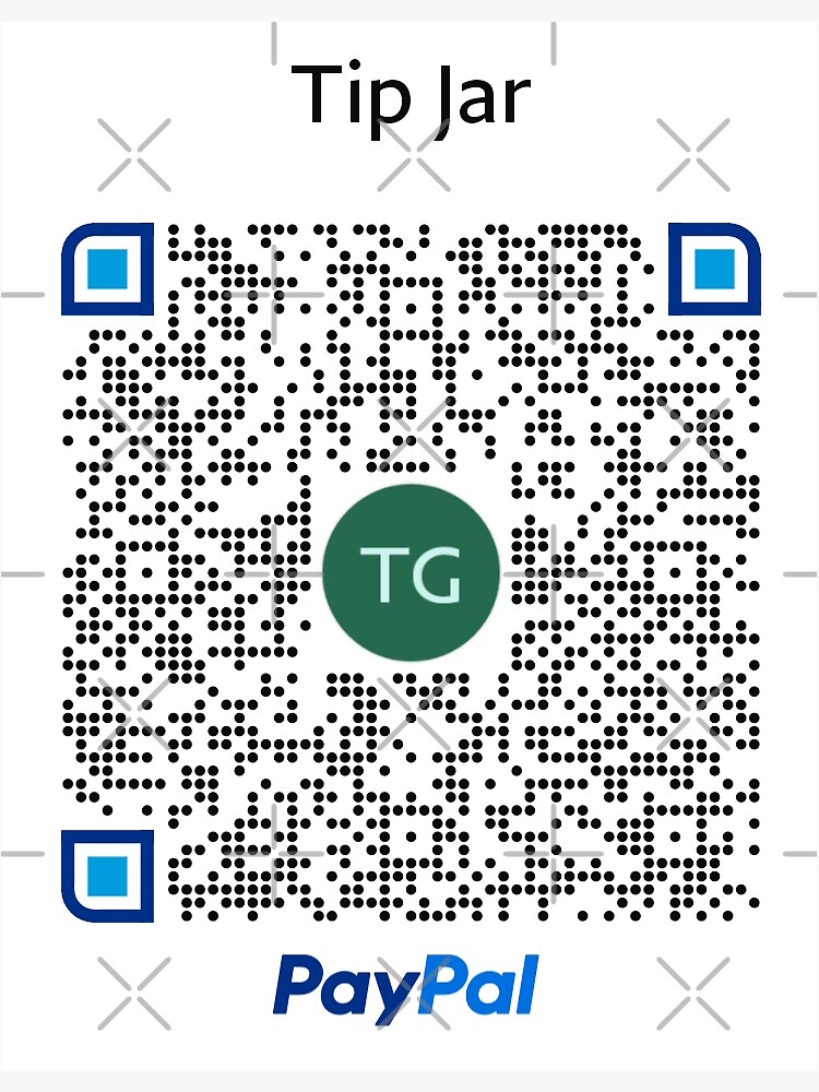 "Paypal QR Code Tip Jar" Sticker for Sale by Hoondini | Redbubble